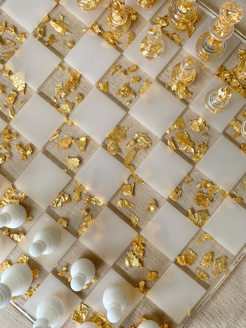 Beautiful Custom Made Resin Chess Set - Etsy