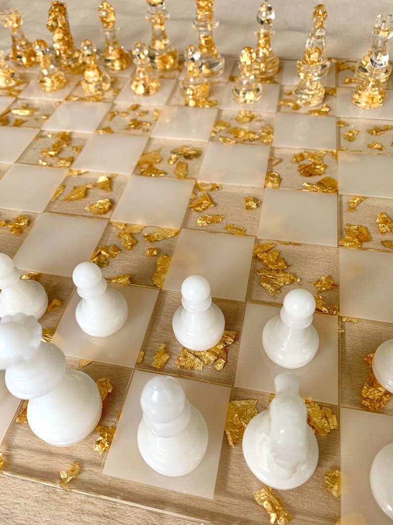 Beautiful Custom Made Resin Chess Set - Etsy