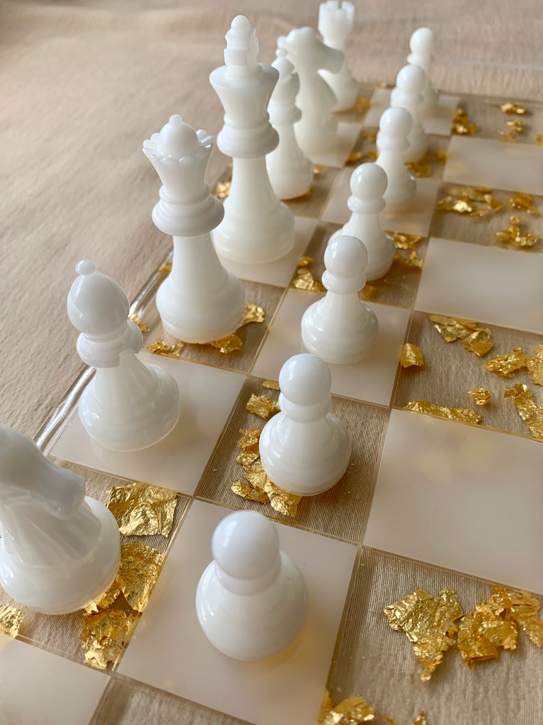 Beautiful Custom Made Resin Chess Set - Etsy