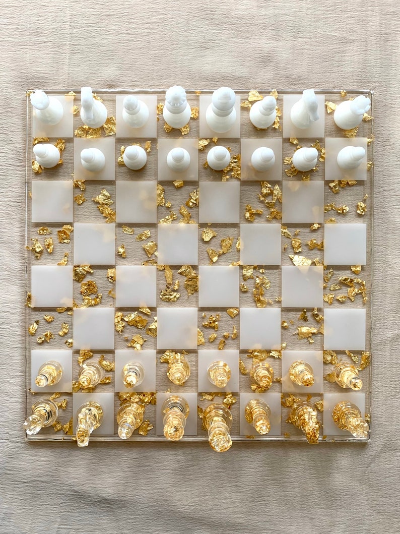 Beautiful Custom Made Resin Chess Set - Etsy