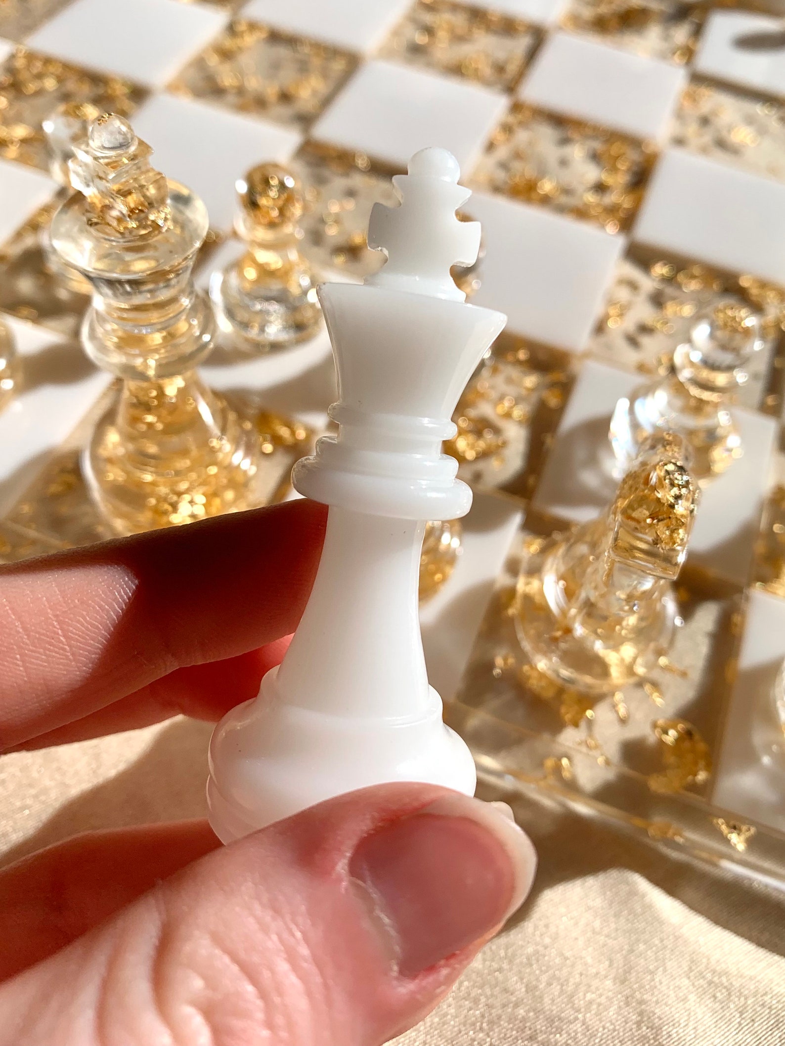 Beautiful Custom Made Resin Chess Set - Etsy