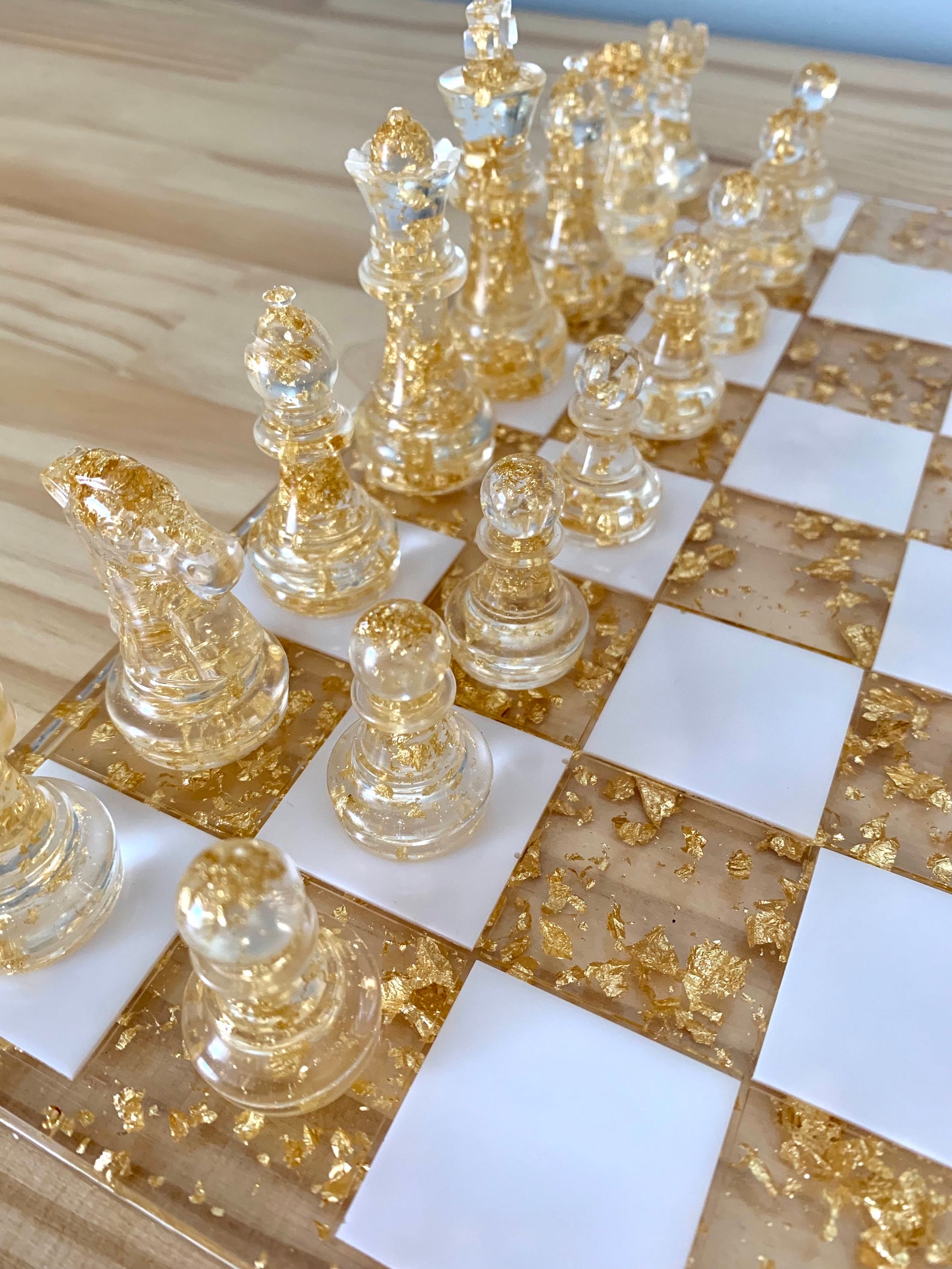 Beautiful Custom Made Resin Chess Set - Etsy