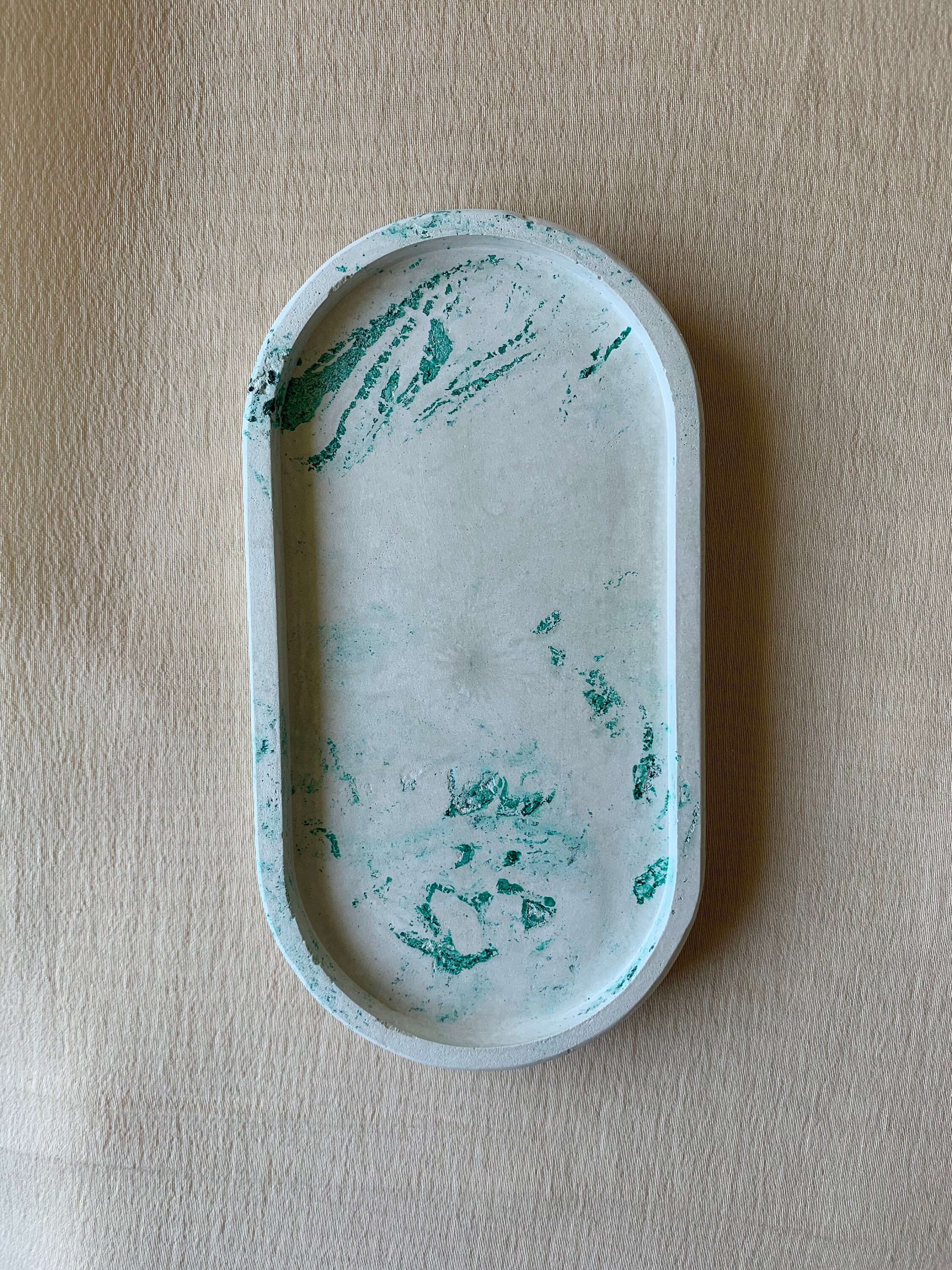 Handcrafted Marble Effect Cement Oval Trinket Tray - Etsy