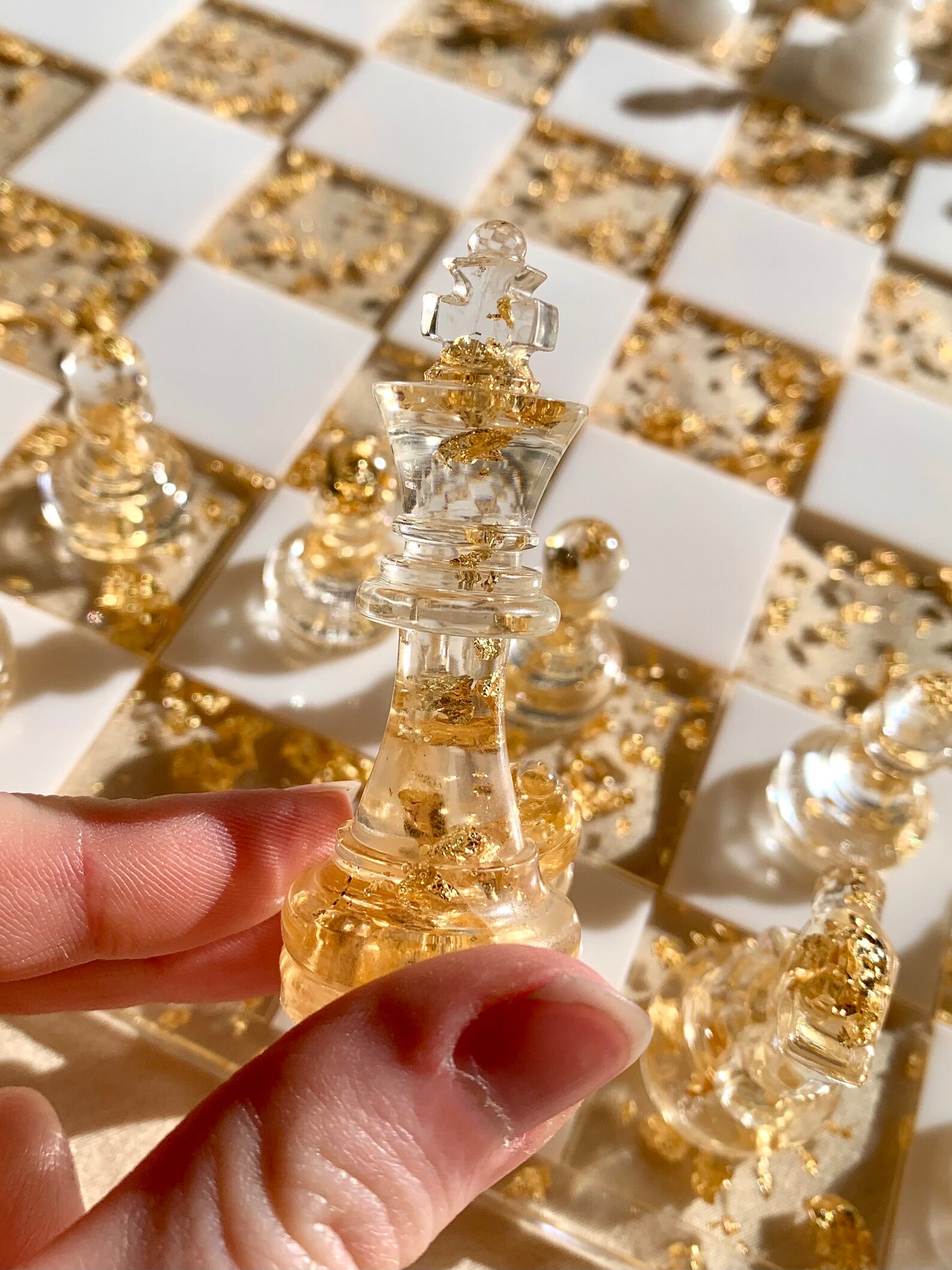 Beautiful Custom Made Resin Chess Set - Etsy