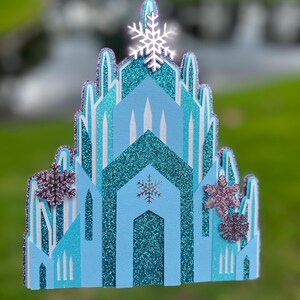 Elsa Castle Cake Topper, Glitter Frozen Birthday Decoration - Etsy