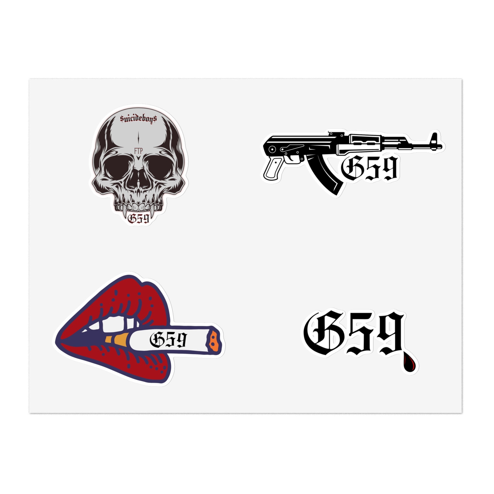 Suicideboys Shop Sticker Sheet G59 FTP ' Stickers - Etsy