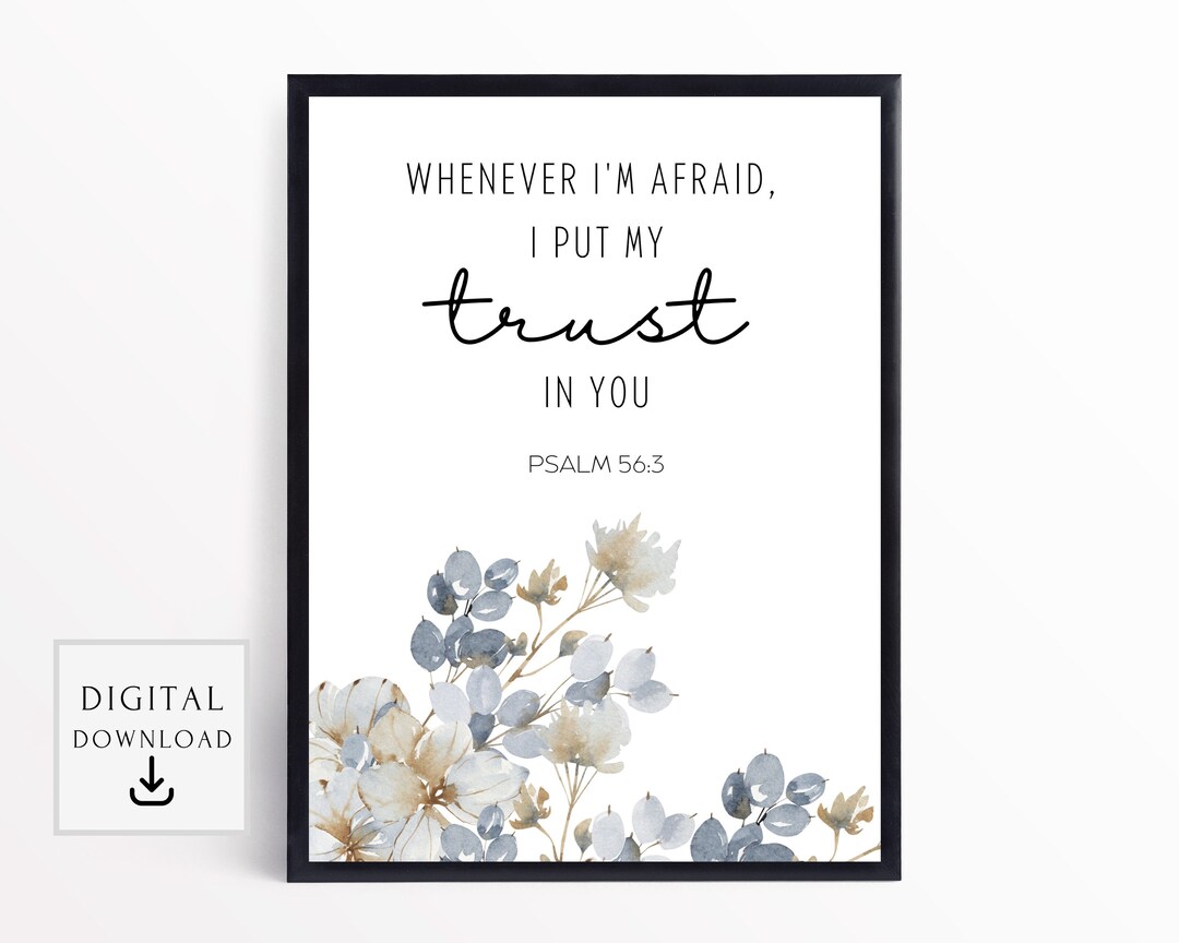 Christian Digital Art Print, Inspirational Quotes Printable, Bible ...