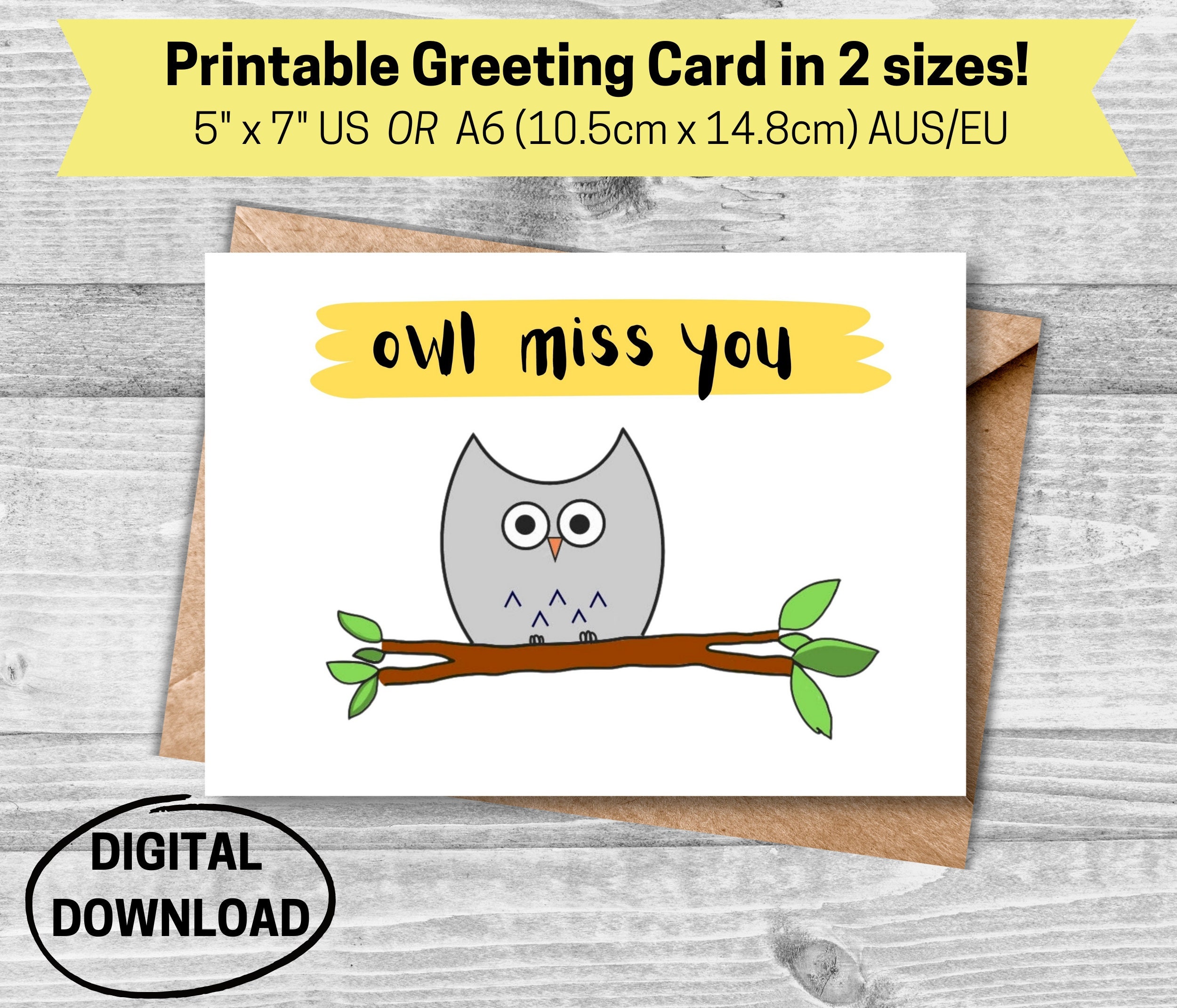 I'll Miss You Card, Miss You Card, Funny Printable Card, Teacher ...