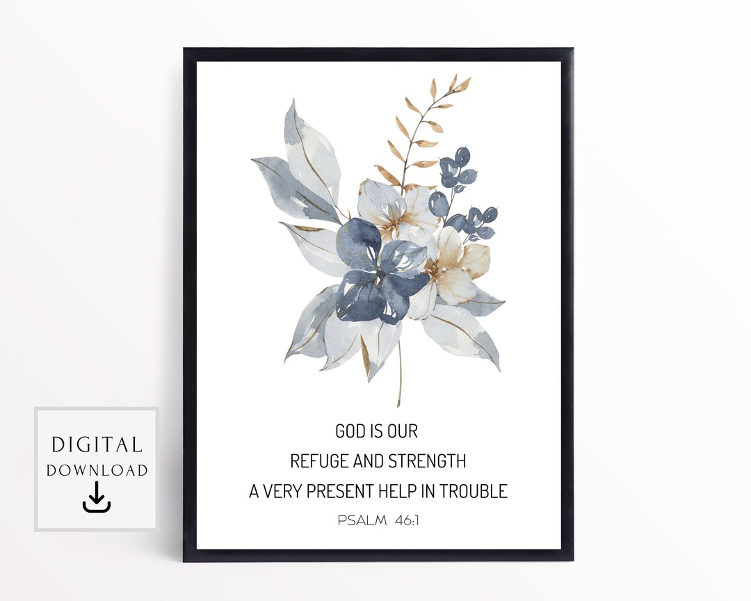 Christian Digital Art Print, Inspirational Quotes Printable, Bible ...