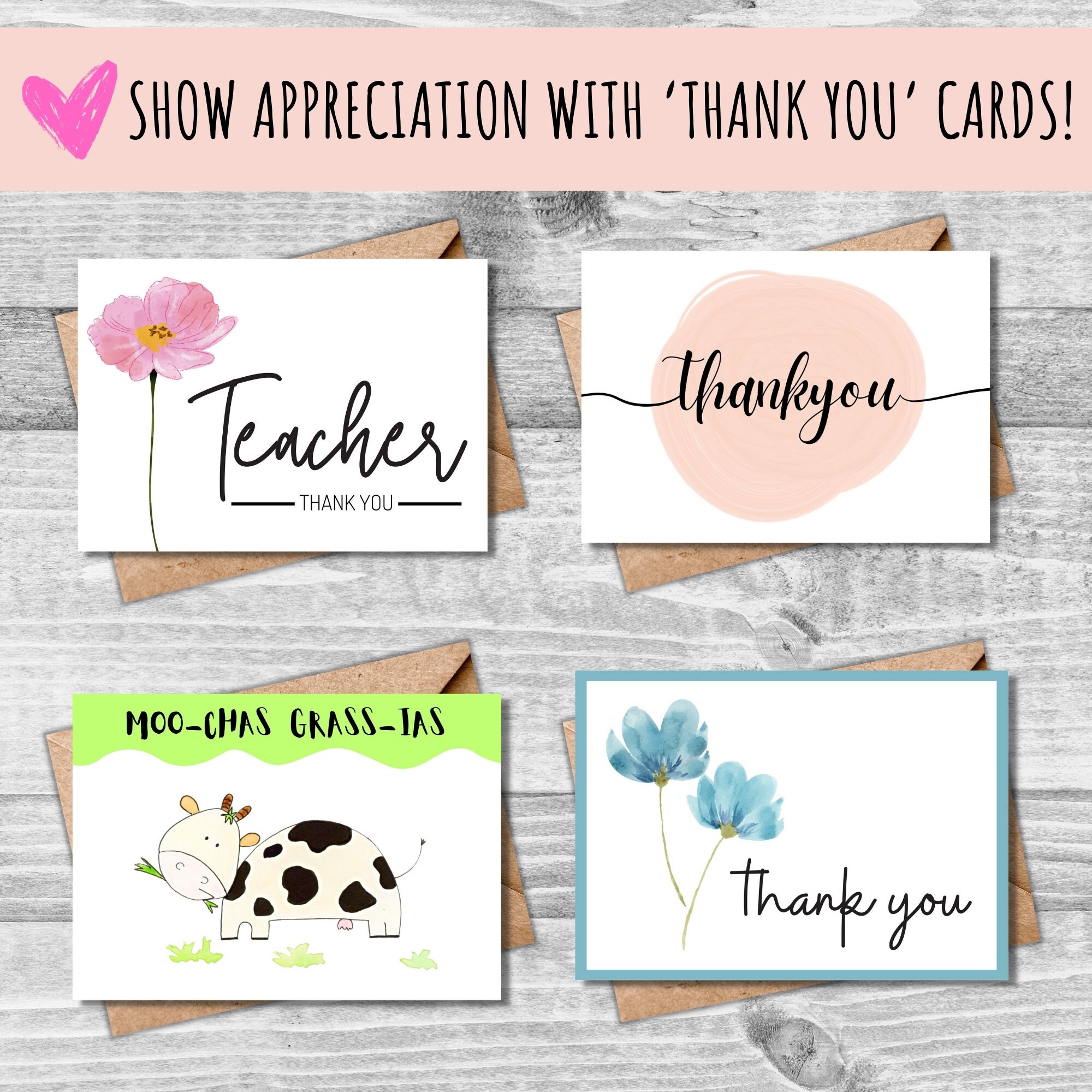 Printable Card Bundle, Card Bundle, Card Packs, Greeting Card Pack ...