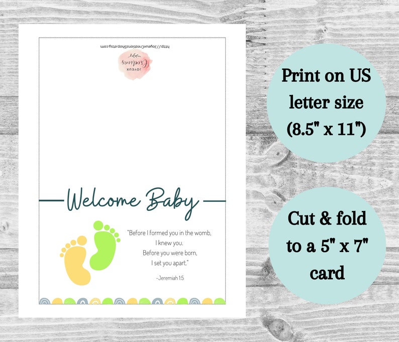 Congratulations Baby Card Download, Christian Baby Card, Religious ...