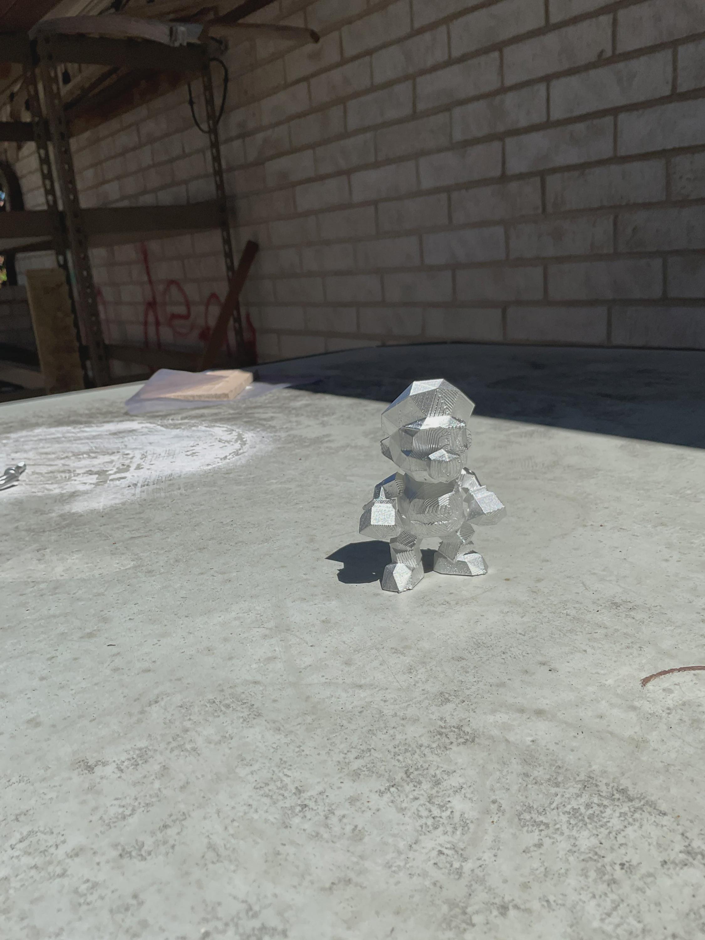 Super Mario 64 Metal Mario 3D Printed Model Figure - Etsy