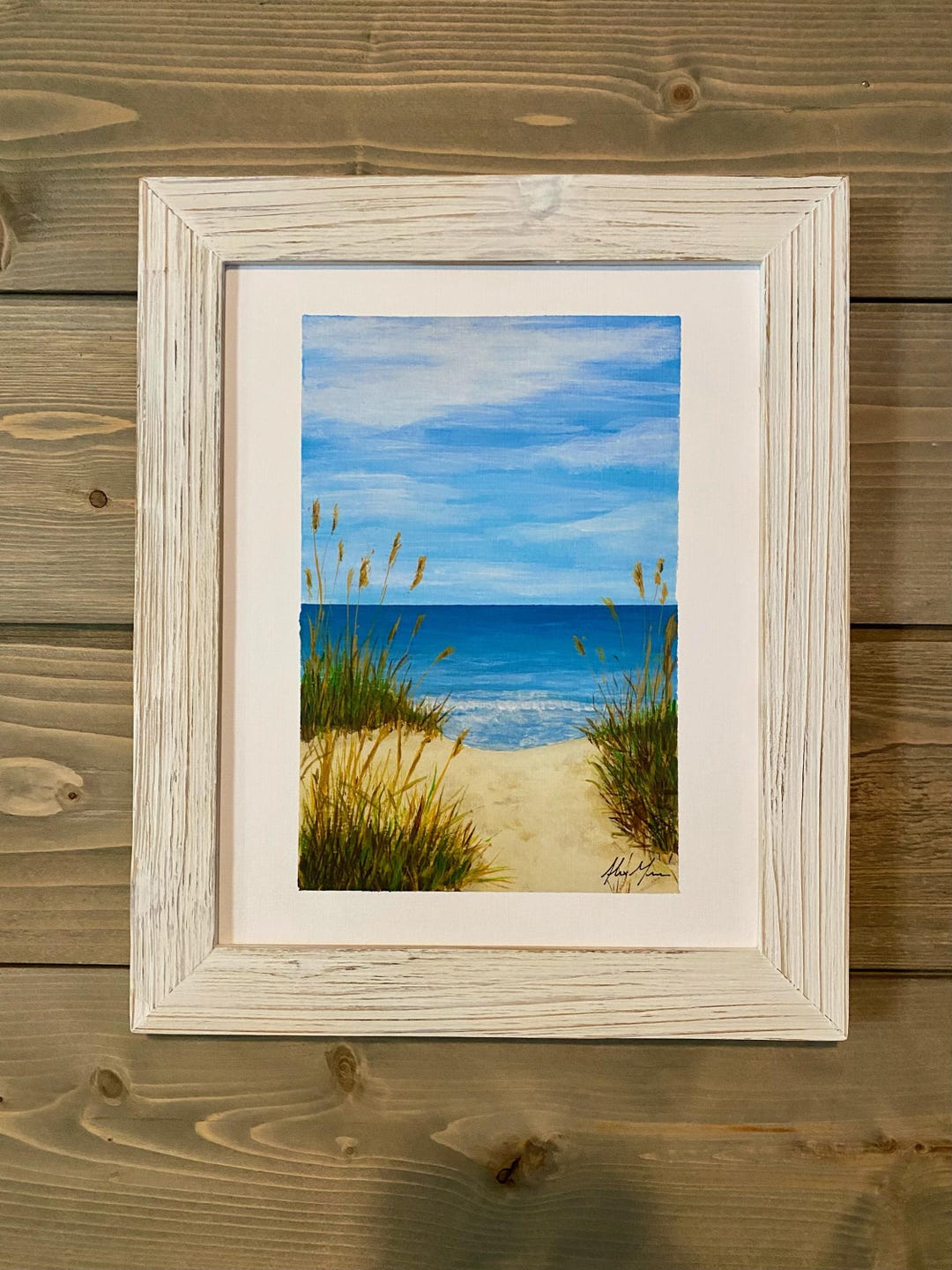 Acrylic Beach Scene Print | Beach Wall Decor | Nautical Art - Etsy