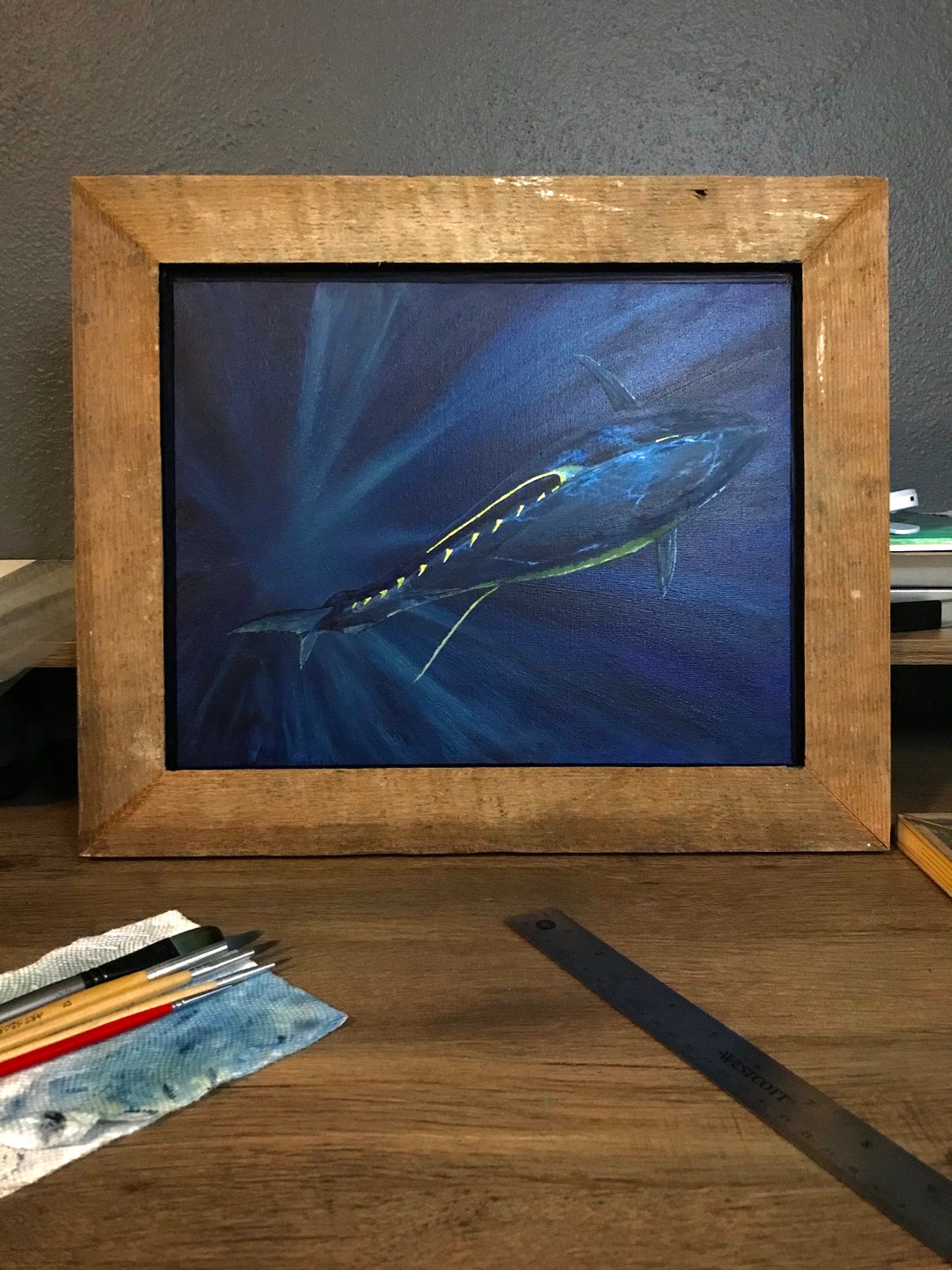 Acrylic Yellowfin Tuna Print - Etsy