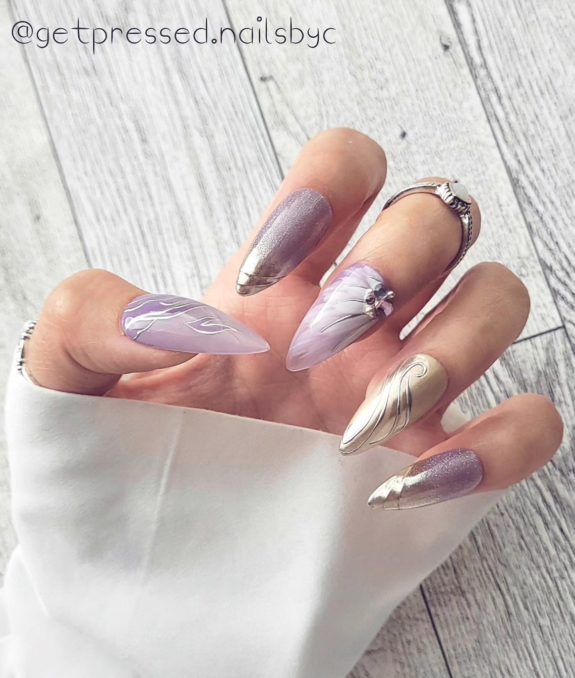 Ignite Purple Press on Nails - Etsy