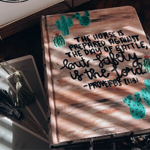 Custom Hand Painted Bible CSB Study Bible - Etsy