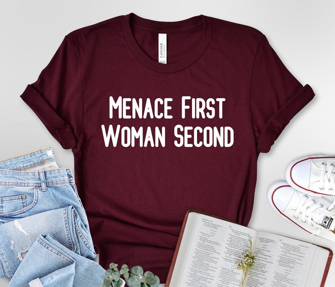 Menace First Woman Second Sparkle Unisex T-shirt - Etsy