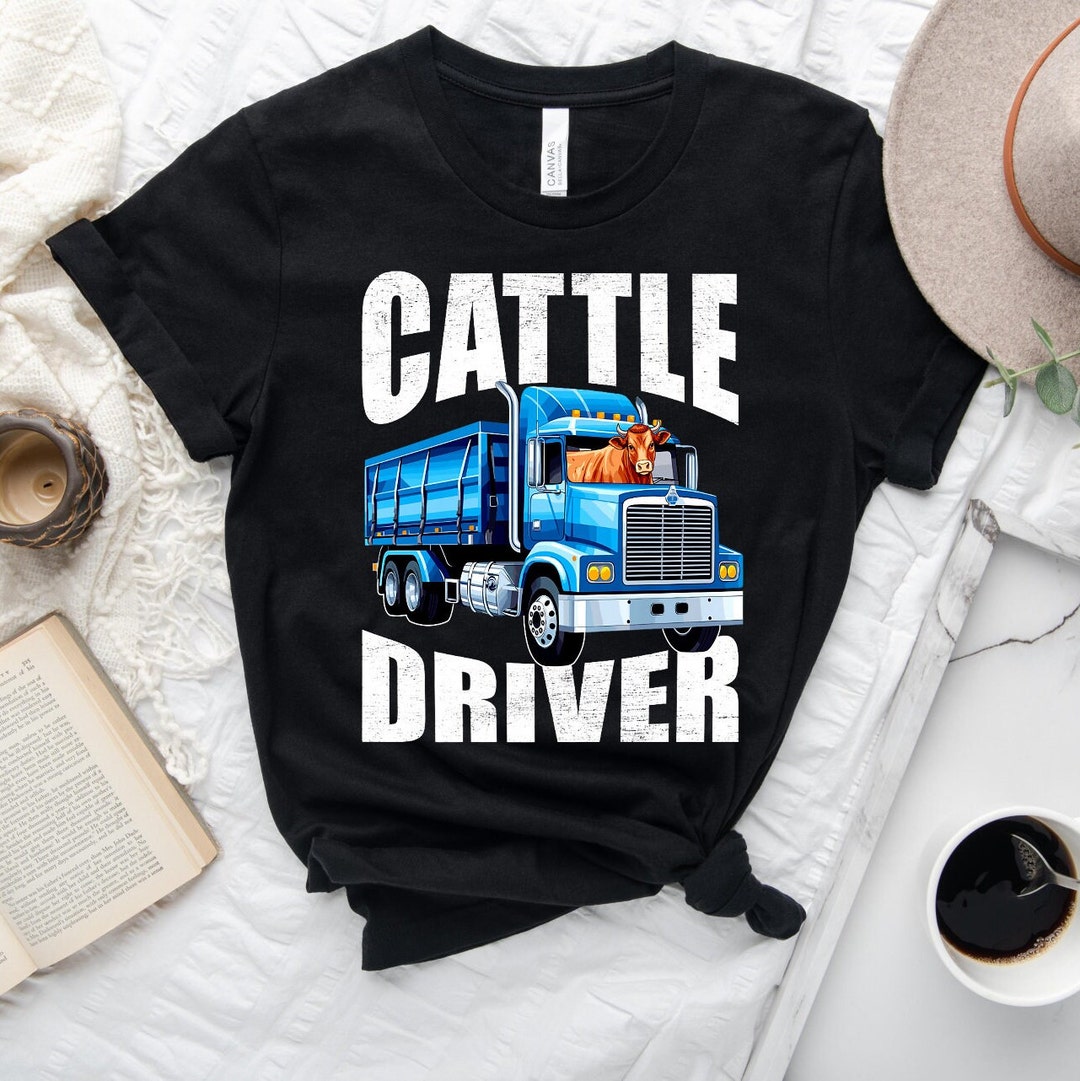 Retro Style Cow Cattle Driver Trucker Truck Driver Unisex T-shirt - Etsy