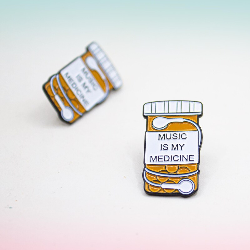 Music Enamel Pin - Etsy