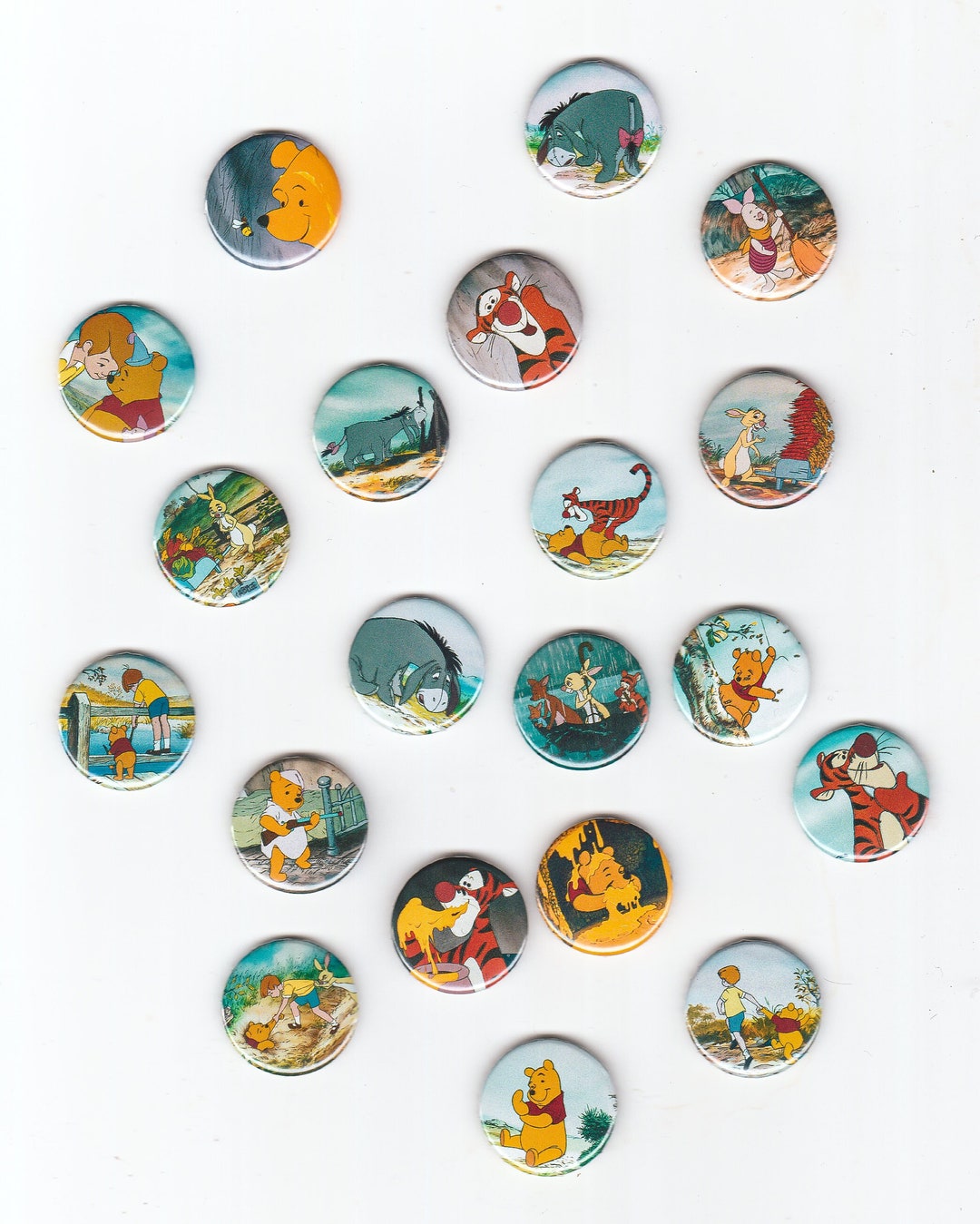 Pooh Aesthetic Button Pins/ Magnets 1 Inch - Etsy