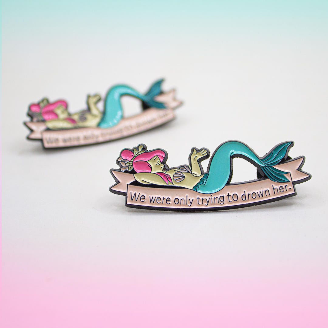 Mermaid Enamel Pins - Etsy