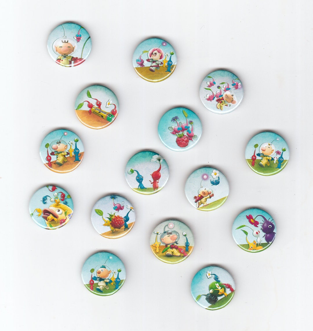 Small Pikmin Button Pins/ Magnets 1 Inch - Etsy