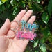 Backpack Name Tag Acrylic Keychain Personalized Acrylic Name - Etsy