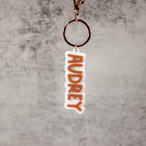 Backpack Name Tag, Acrylic Keychain, Personalized Acrylic Name Tag ...