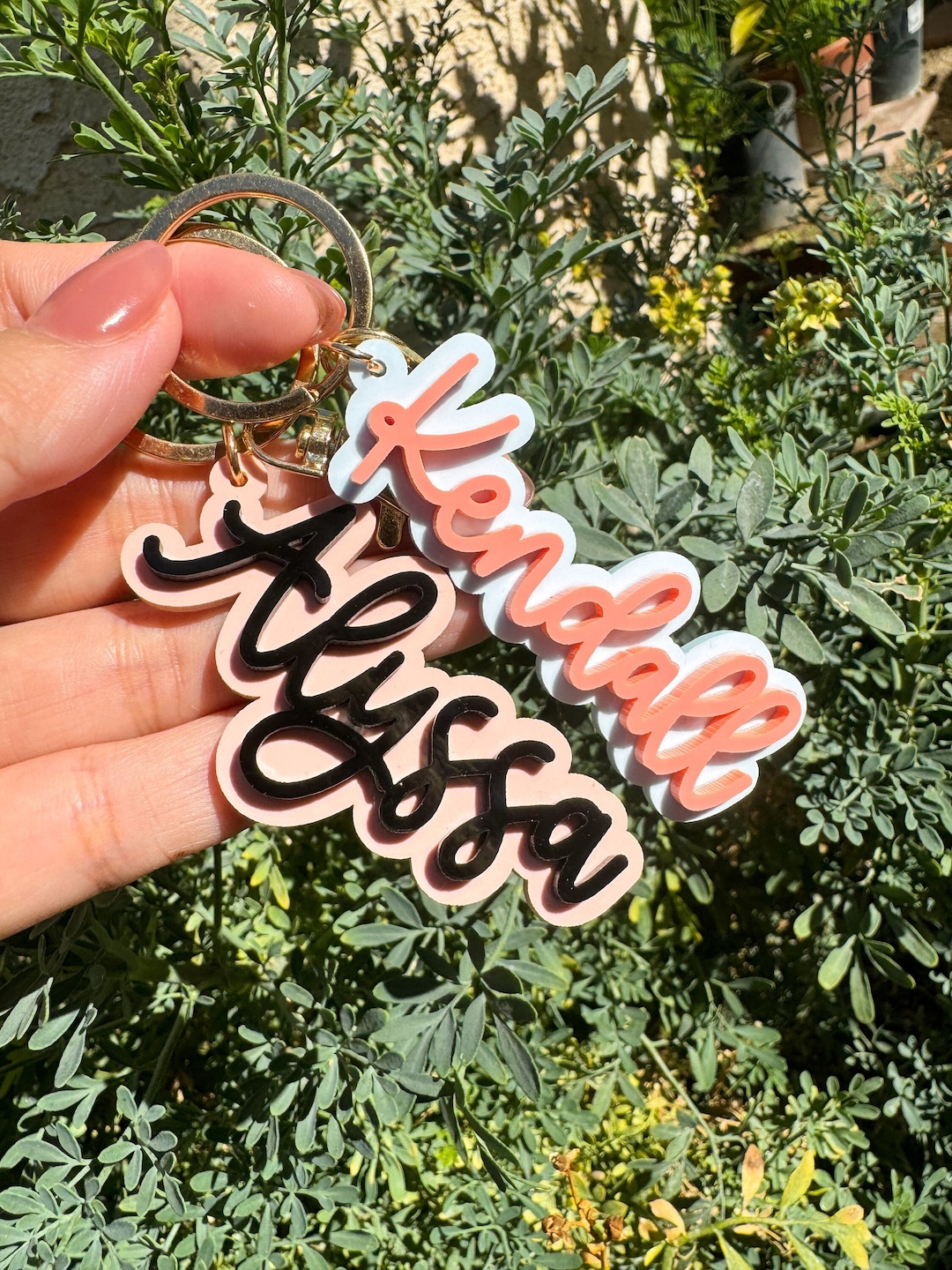 Backpack Name Tag, Acrylic Keychain, Personalized Acrylic Name Tag ...