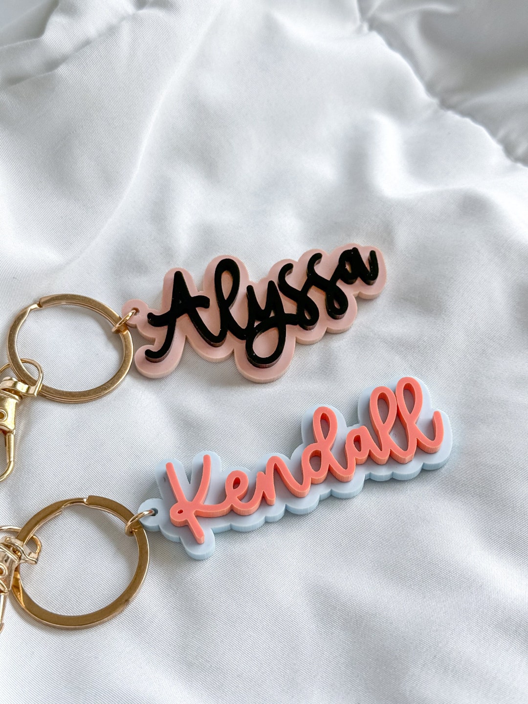 Backpack Name Tag, Acrylic Keychain, Personalized Acrylic Name Tag ...
