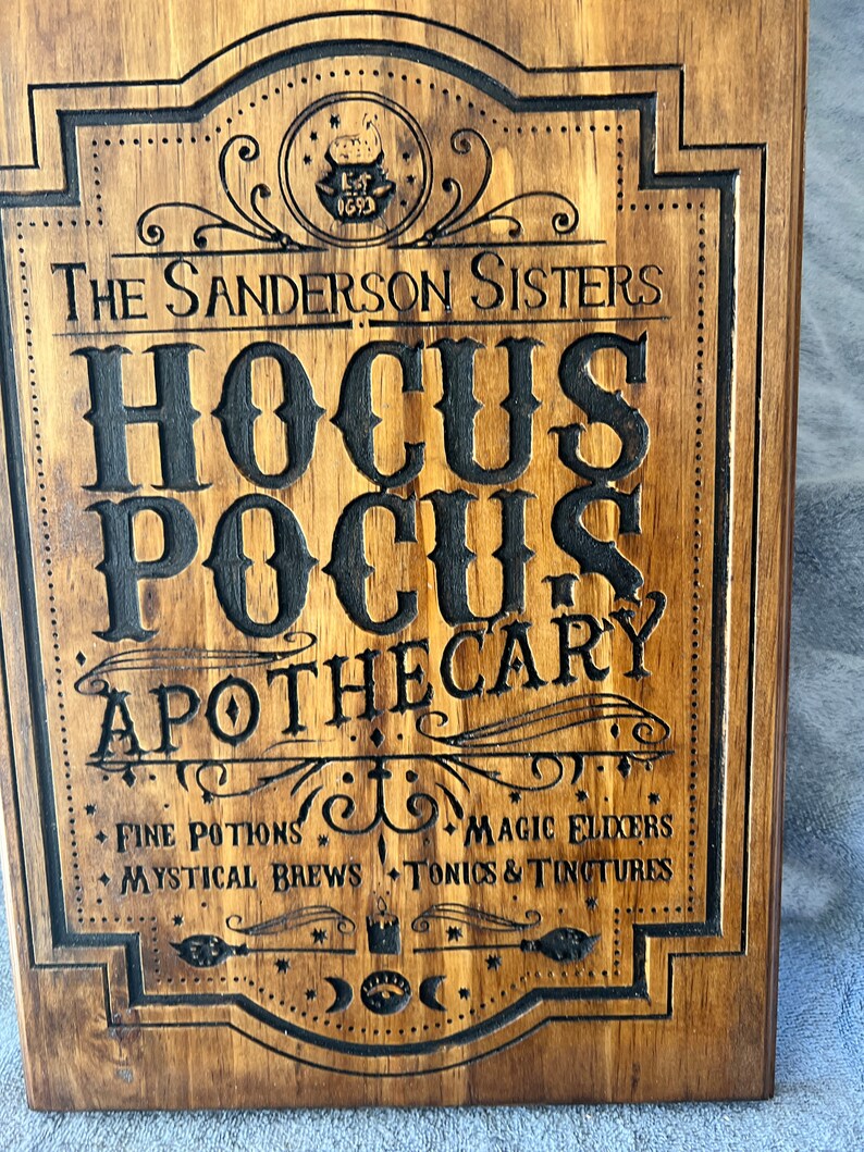 Hocus Pocus Wooden Sign - Etsy