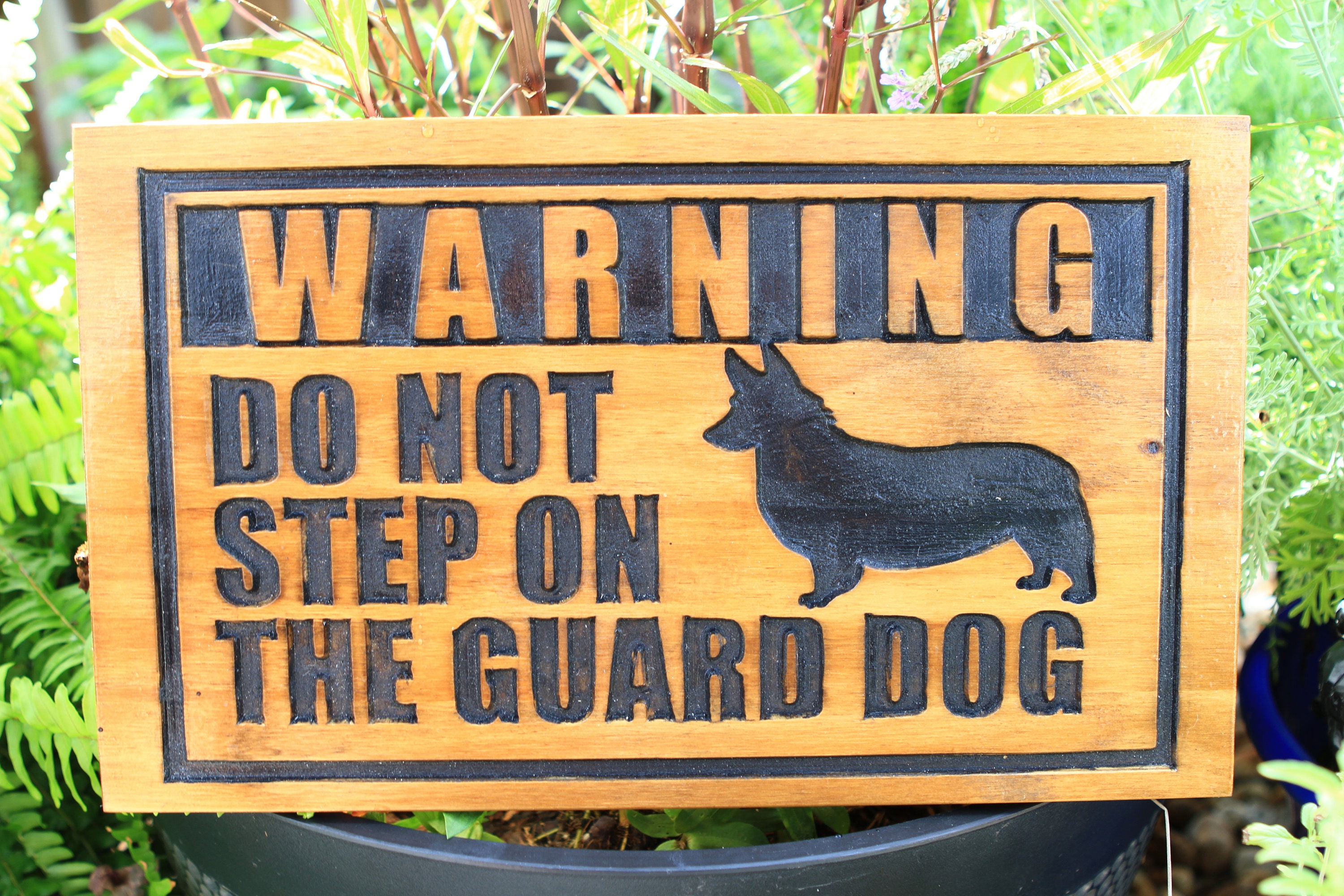 Warning Do Not Step on the Guard Dog Corgi - Etsy