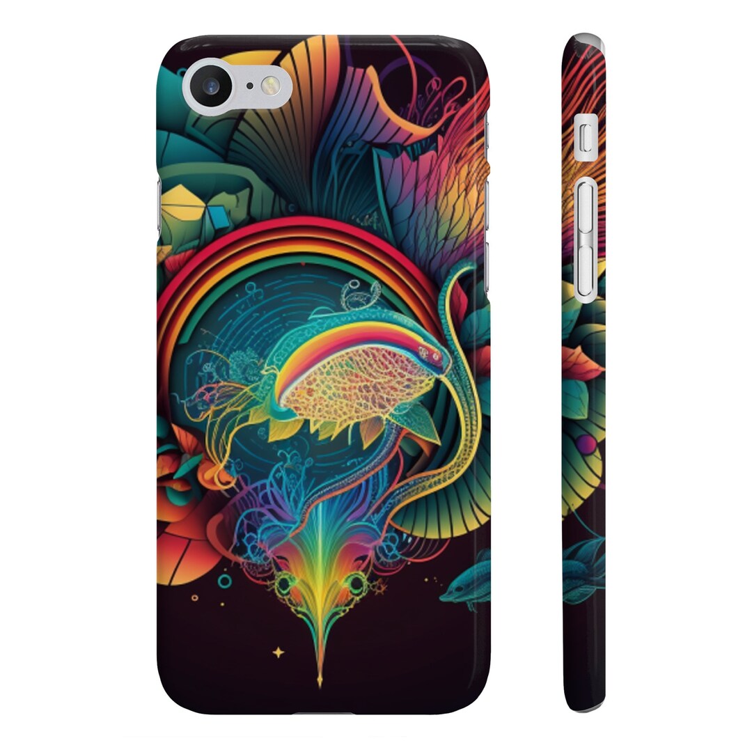 Abstract Neon Multiverse Artwork Wpaps Slim Phone Cases - Etsy