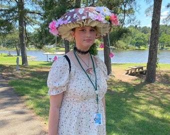 Tik Tok Hat, Mushroom Hat Kidcore Handmade Witch Hat Twisted Hat, Fairy ...