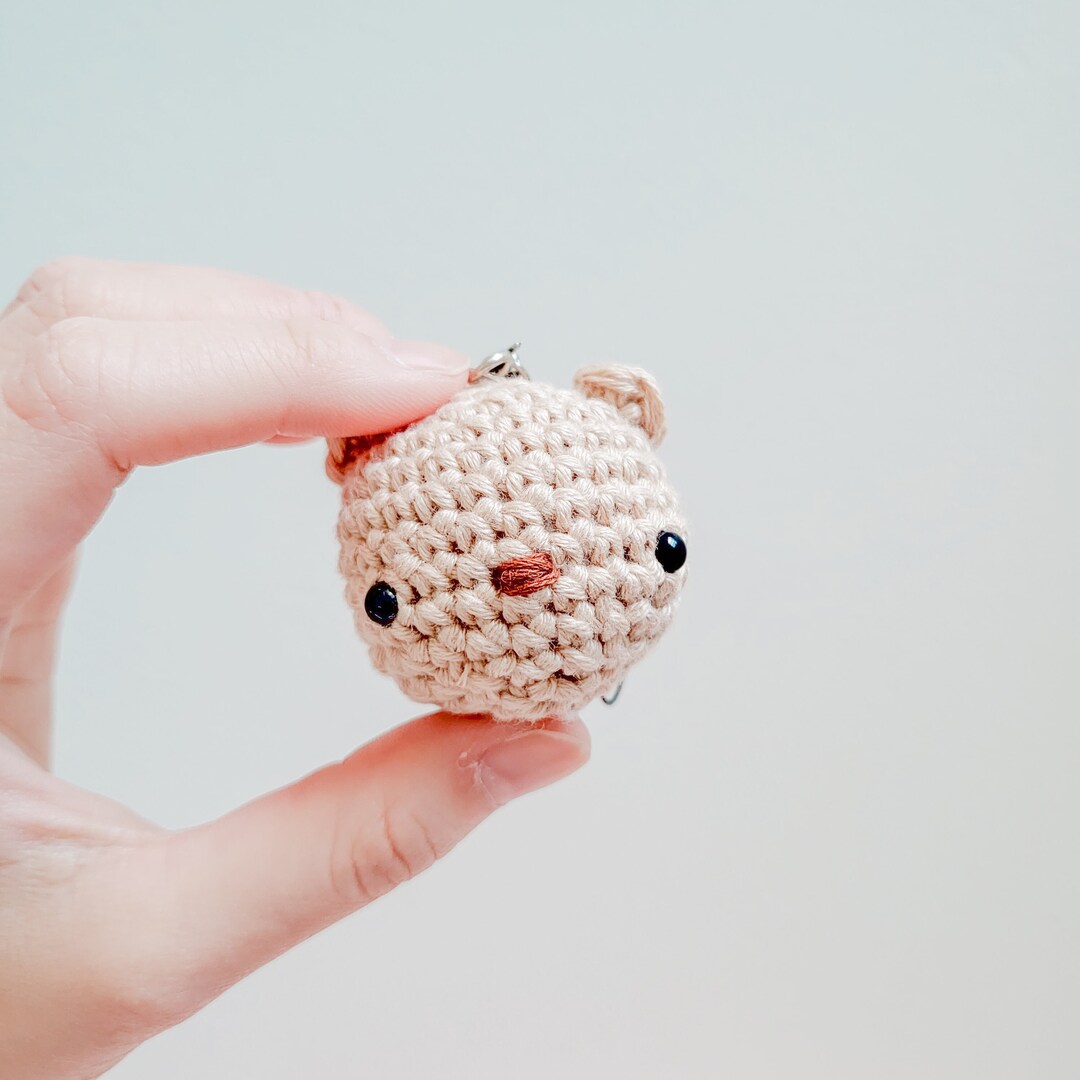 Crochet Bear Keychain - Etsy