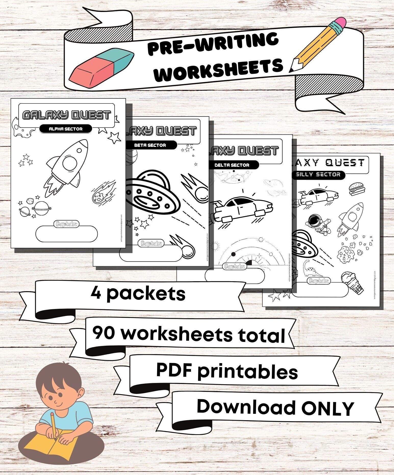 Pre-writing Worksheet Packets | Facilitates Fine Motor/visual Motor ...