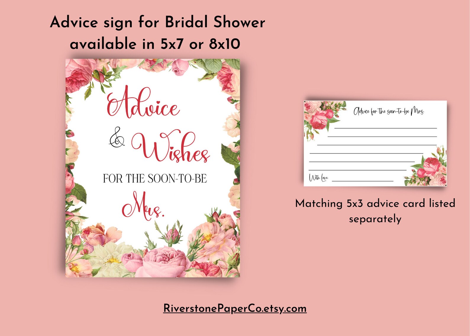 Advice and Wishes for the Bride Sign, Advice Sign Bridal Shower ...