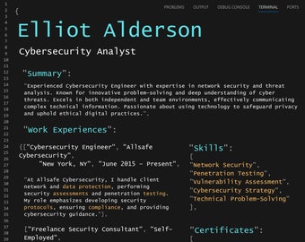 Resume CV Template Template Programming & Coding Professional Creative ...
