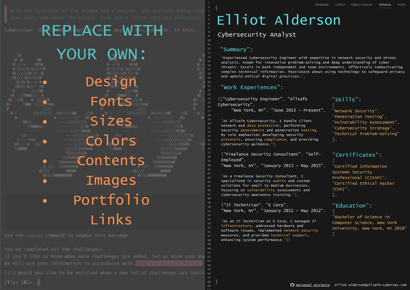Editable Resume CV Template - Programmers, Developers, Software ...