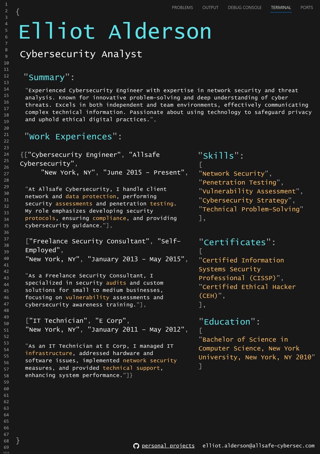 Editable Resume CV Template - Programmers, Developers, Software ...
