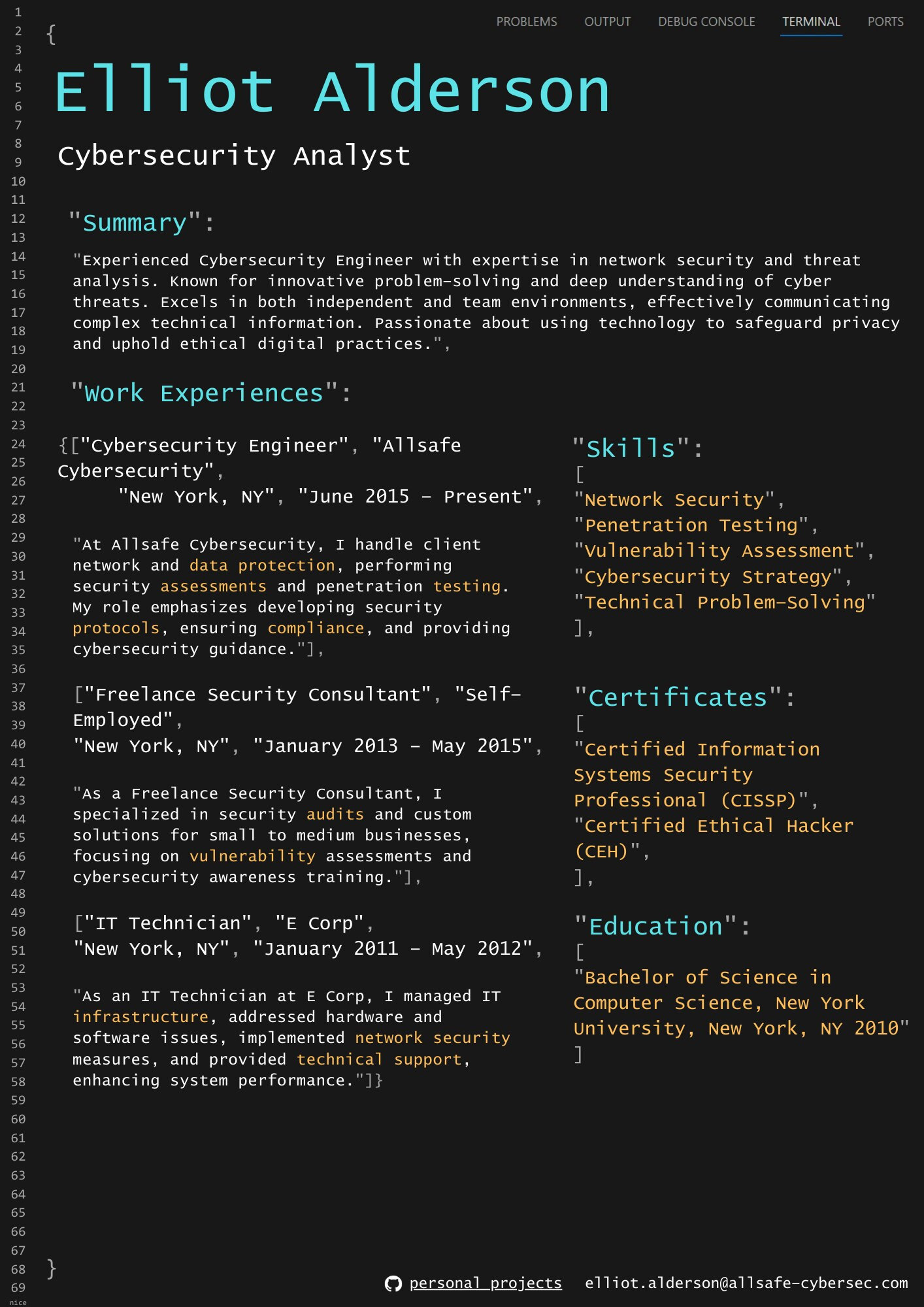 Editable Resume CV Template - Programmers, Developers, Software ...