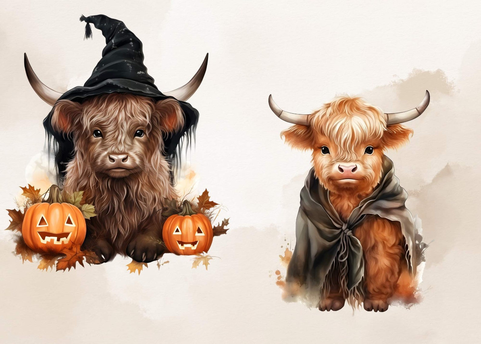 Highland Cow Clipart Png, Halloween Highland Cow, Halloween Clipart ...