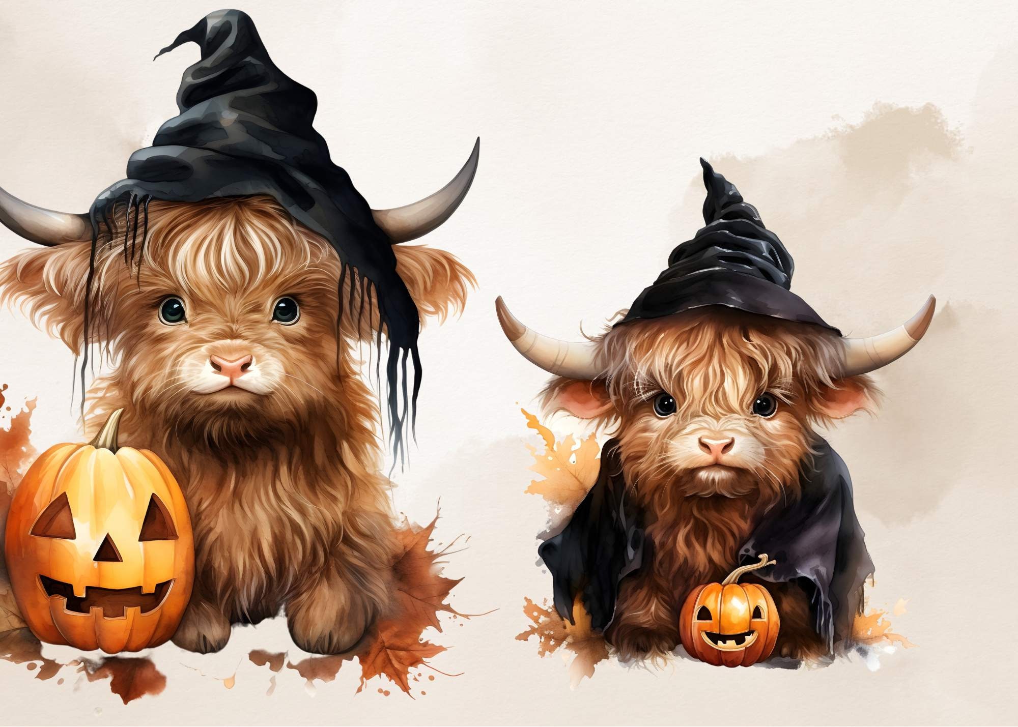 Highland Cow Clipart Png, Halloween Highland Cow, Halloween Clipart ...