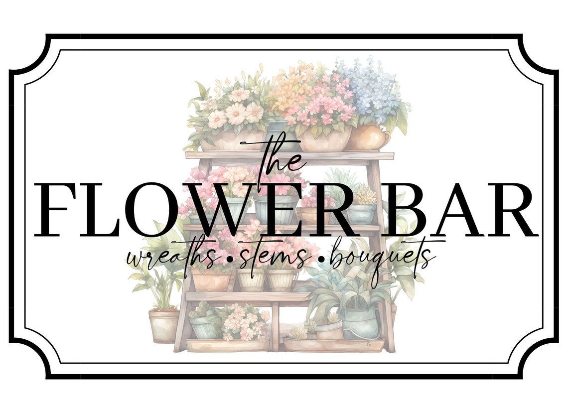 Watercolor Flower Stand Clipart Florist PNG Watercolor Flower Clipart ...