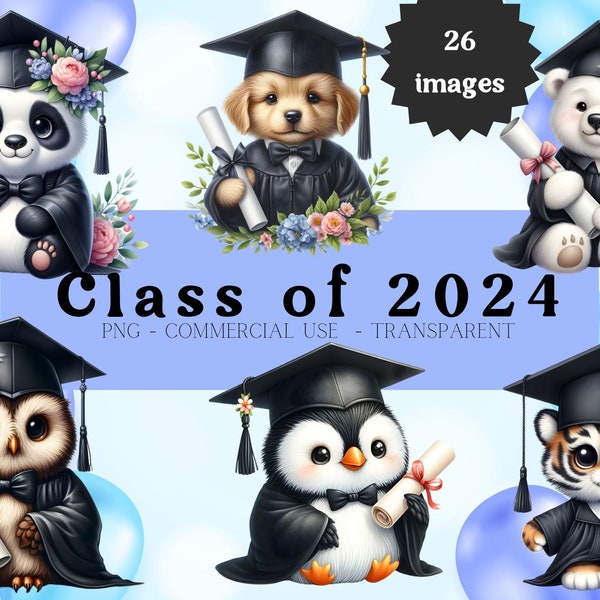 Cute Graduation Clipart - Etsy