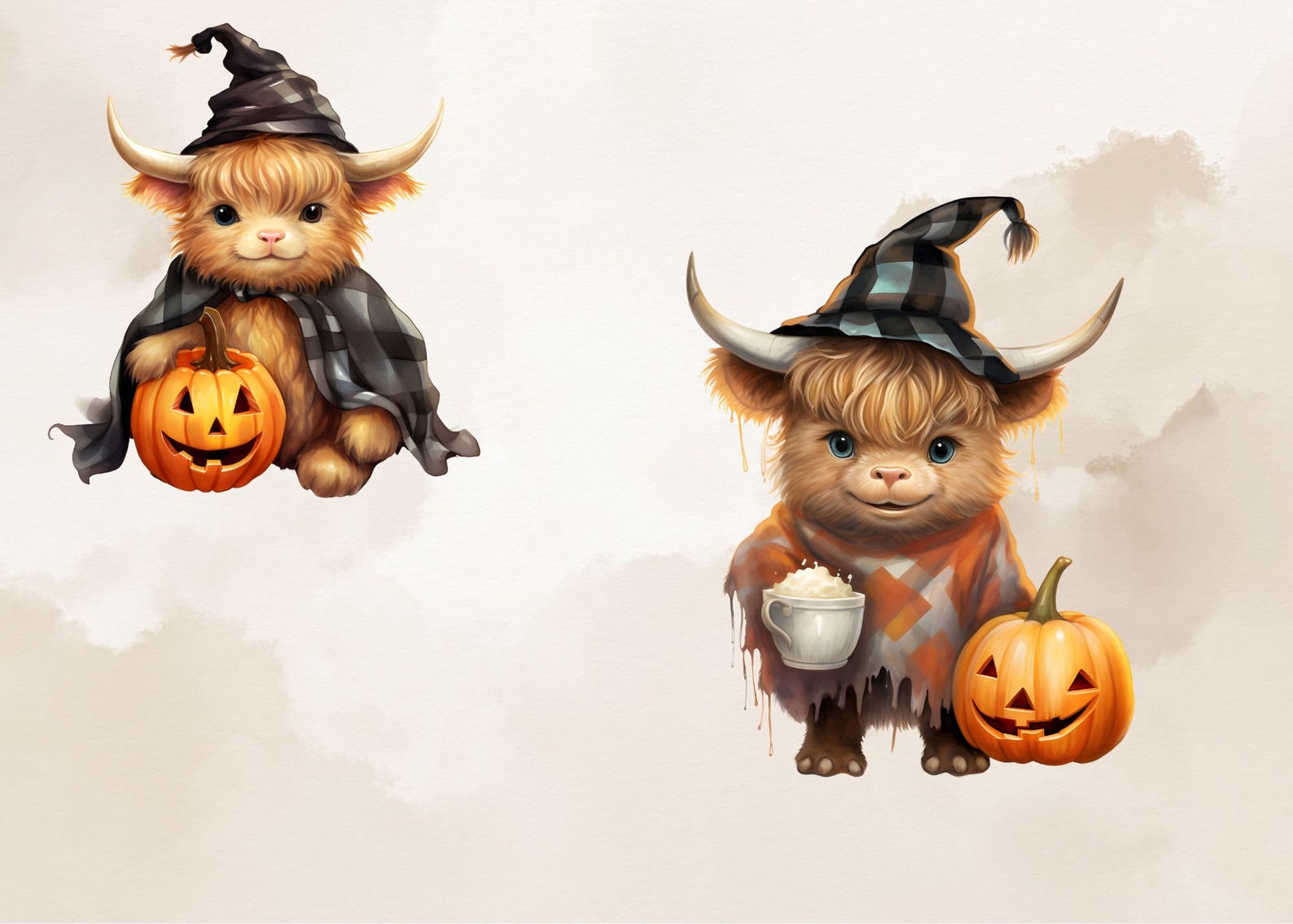 Highland Cow Clipart Png Halloween Highland Cow Halloween - Etsy