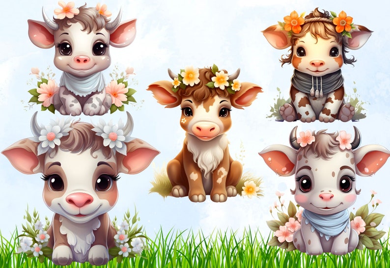 Cute Farm Cow Clipart, Png, Farm Cow Png Clipart, Farm Animal Clipart ...