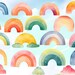 Watercolor Rainbow Clipart Rainbow PNG Boho Rainbow Clipart Watercolor ...