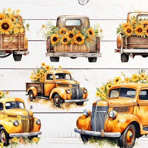 Watercolor Sunflower Clipart Bundle - Sunflower PNG - Rustic Wedding ...
