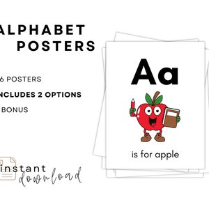 Alphabet Posters, Homeschool Posters, Classroom Posters, Homeschool ...